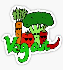 Veg Out Stickers | Redbubble