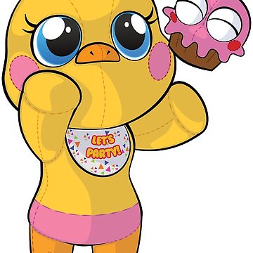 "plush toy chica" Sticker for Sale by Cat-Star | Redbubble
