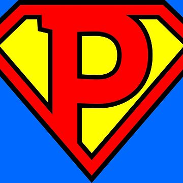 "Letter P | Super Letter Vol.1" Sticker for Sale by Red Sparkle | Redbubble