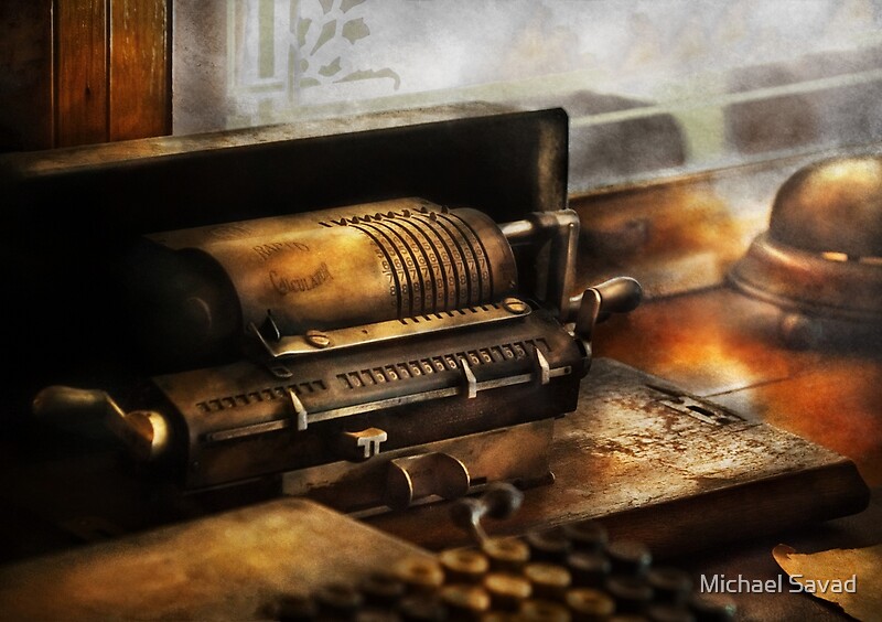 "Accountant - The Adding Machine" by Michael Savad | Redbubble