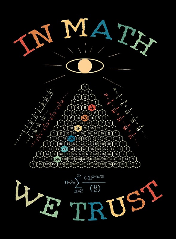 "In Math We Trust" by peaktee | Redbubble