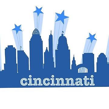 "cincinnati " Sticker for Sale by marymonti | Redbubble