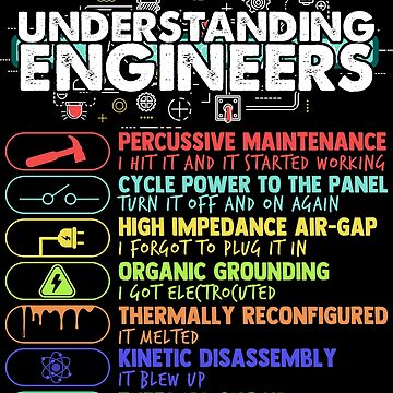 "Understanding Engineers - Funny Engineer Gift" Poster for Sale by Tee Story | Redbubble