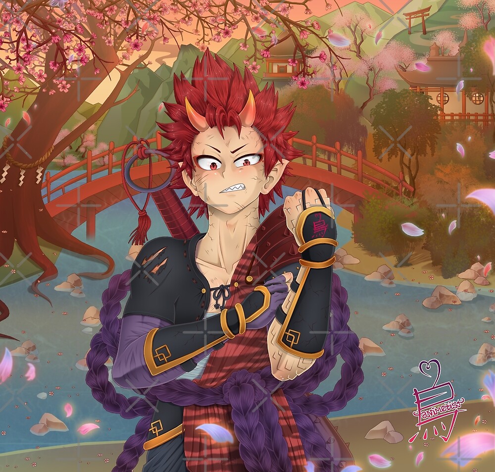 "Kirishima Oni Demon - Boku no Hero Academia" by animetist | Redbubble
