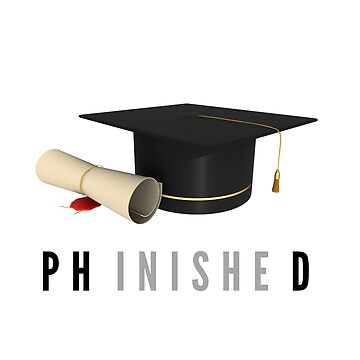 "PhD Finished doctorate - celebration of graduation from university 2024 " Greeting Card for ...