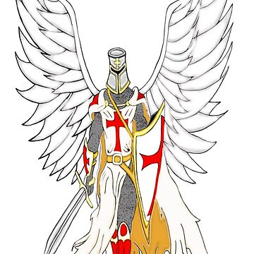 "Knights Templar Angel" Art Print for Sale by J-CCreations | Redbubble