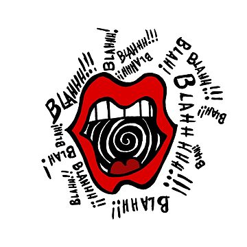 "Blahhh #3" Sticker for Sale by MM92 | Redbubble