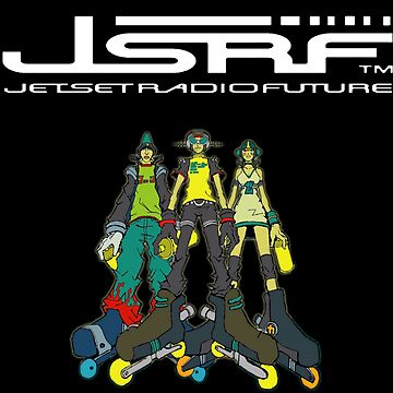 "Jet Set Radio Future (JSRF) The GGs Logo Text White" Essential T-Shirt ...