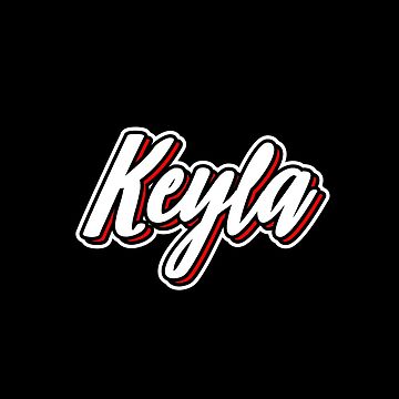 Pegatinaundefined con la obra «Nombre de Keyla - diseño de letras a ...