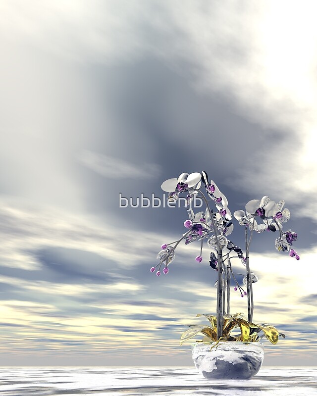 "Metal Orchids" by bubblenjb | Redbubble