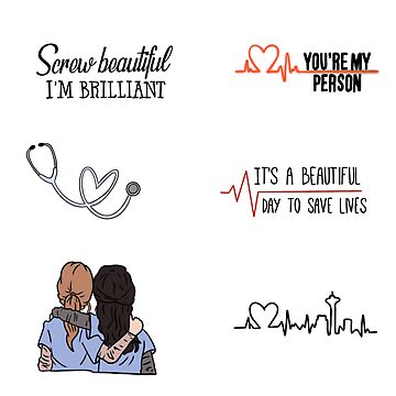 "You're my person sticker pack" Sticker for Sale by OrbsArt | Redbubble