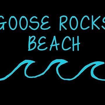 "Goose Rocks Beach. Cape Porpoise, Kennebunkport, Maine" Sticker for ...