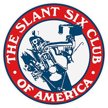 "Slant 6 Club of America - Engine Design" Sticker for Sale by Justin ...