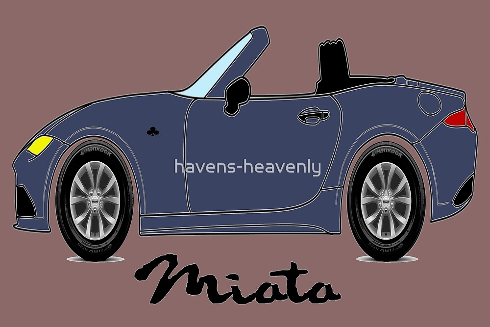 "Metropolitan Gray NC Miata Side View" by havens-heavenly | Redbubble