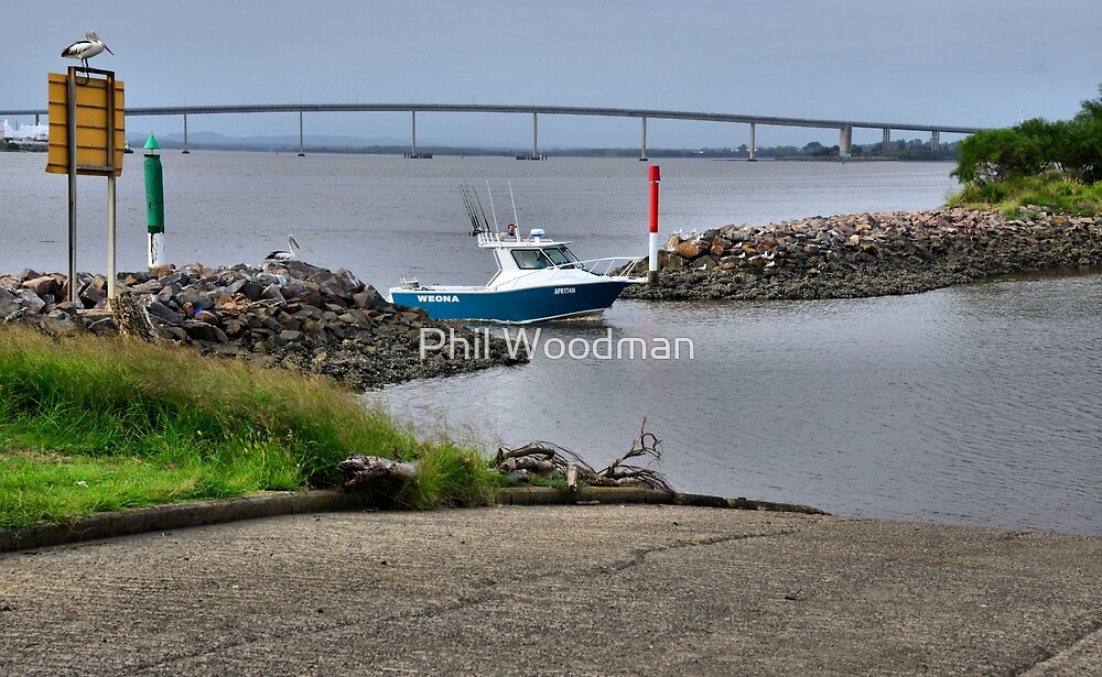 "Boat Launch Ramp - Stockton NSW Australia" by Phil Woodman | Redbubble