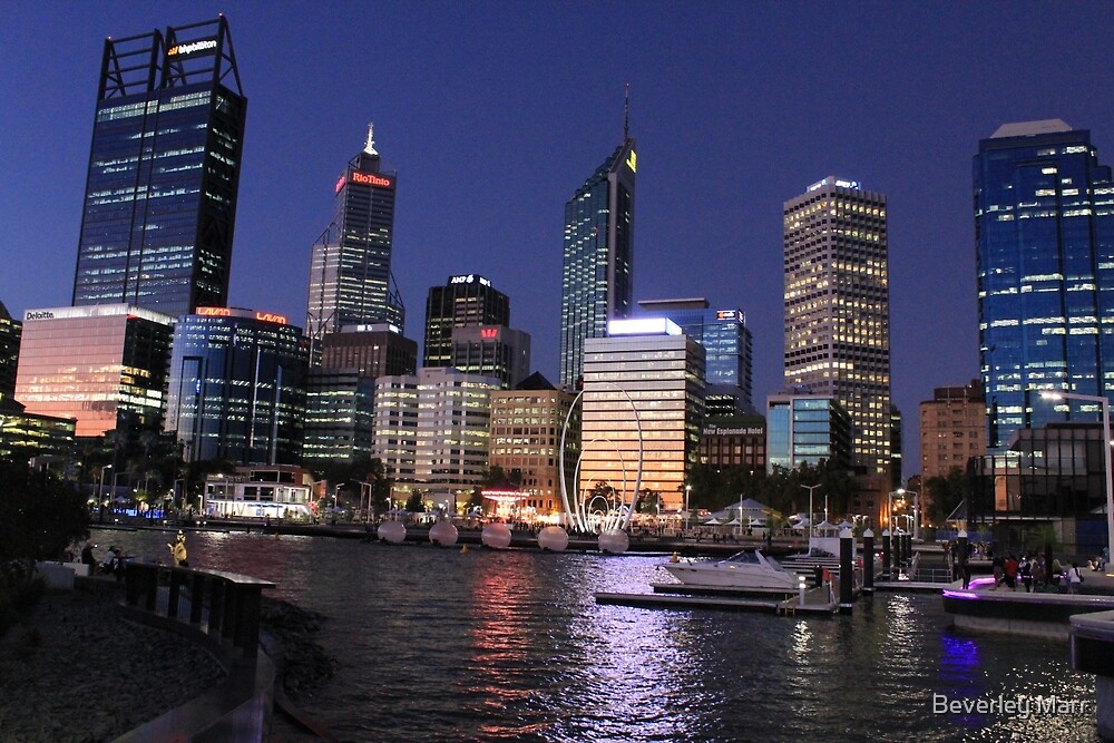 "Elizabeth Quay, Perth Western Australia, Night city" by Beverley ...