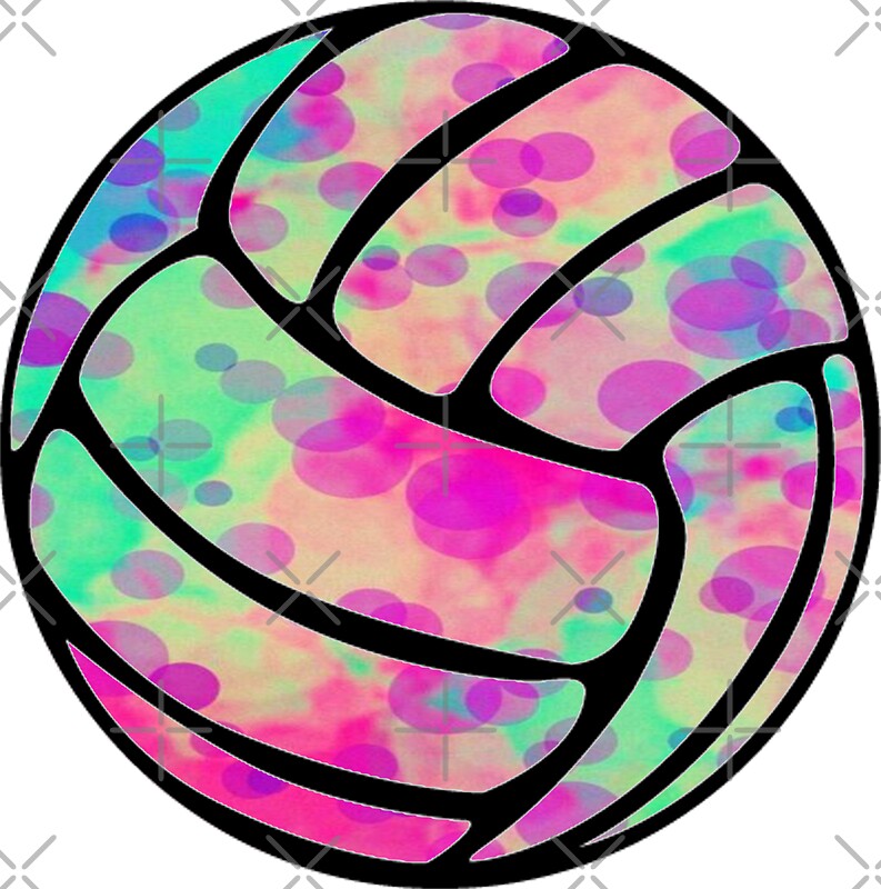 "Rainbow Bubble Volleyball" Stickers by AllisonDawn15 | Redbubble