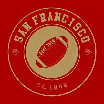 "San Francisco football vintage logo red" Sticker for Sale by KMA Home ...