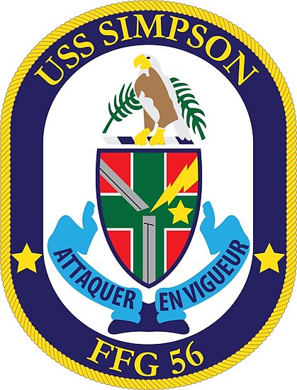 "USS Simpson (FFG-56) Navy Patch" Poster by shortsleeve | Redbubble