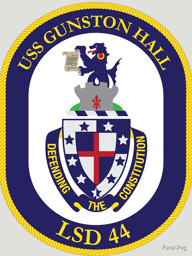 "USS Gunston Hall (LSD-44) Navy Patch" Unisex T-Shirt by shortsleeve ...