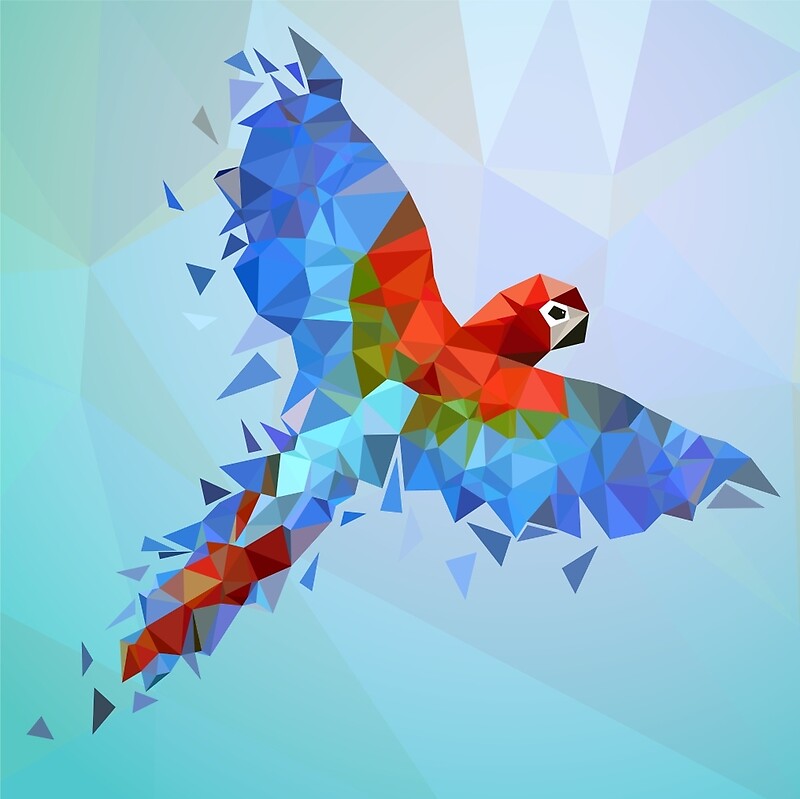 "Abstract Parrot" by StuffSneak | Redbubble