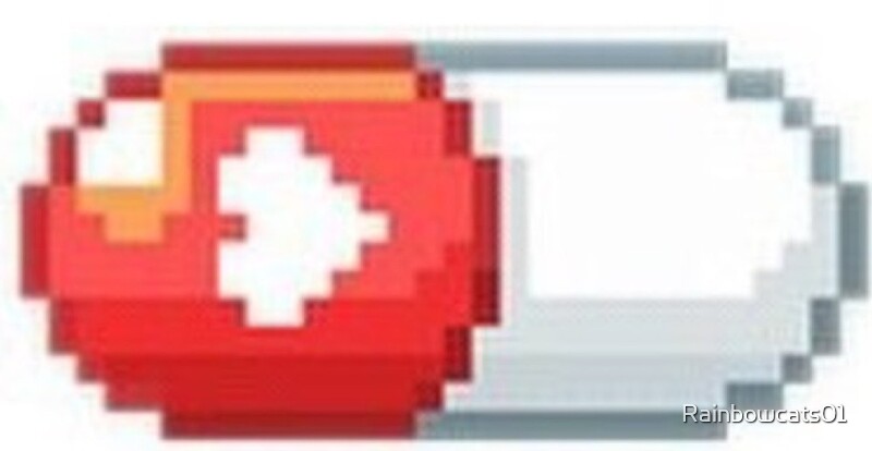 "Cute pixelated pill clothing" by Rainbowcats01 | Redbubble