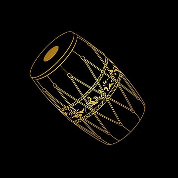 "Dhol " Sticker for Sale by BrownGirlMantra | Redbubble