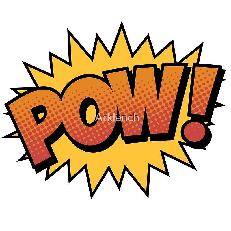 "Comic POW!" by Arklanch | Redbubble