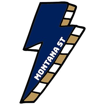"Montana State University Lightning Bolt" Sticker for Sale by Kate ...