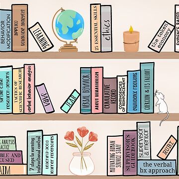 "Behavior Analysis Bookshelf" Spiral Notebook for Sale by bcbayay ...