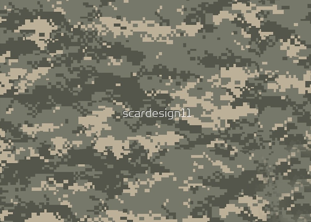 "Army Digital Camo ACU" by scardesign11 | Redbubble