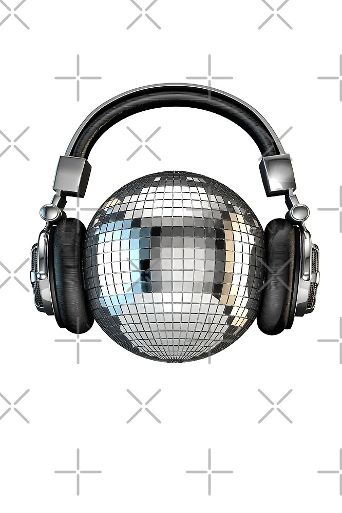"Headphone disco ball" by GrandeDuc | Redbubble
