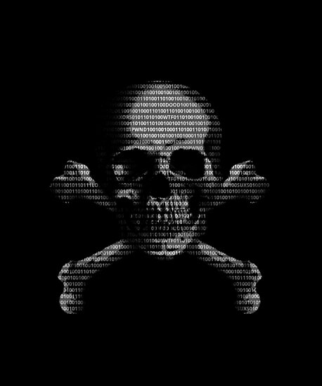 "Hacker Skull" Poster by Packrat | Redbubble