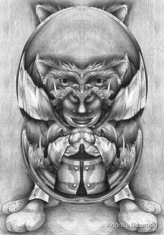 "Mirrored Drawing." by Andrew Nawroski | Redbubble