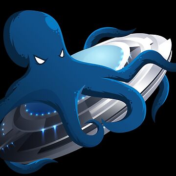"Octo Alien ufo" Sticker for Sale by PiVsY | Redbubble