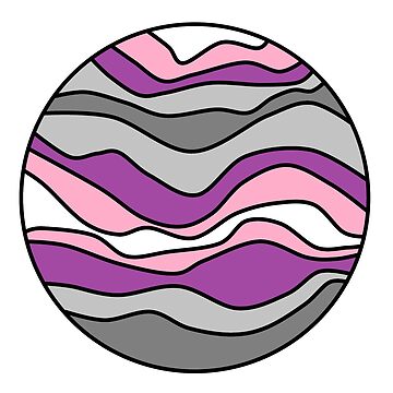 "demigirlflux pride planet" Sticker for Sale by chunky-lad | Redbubble