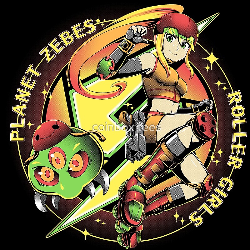 "Planet Zebes Roller girls " by coinbox tees | Redbubble