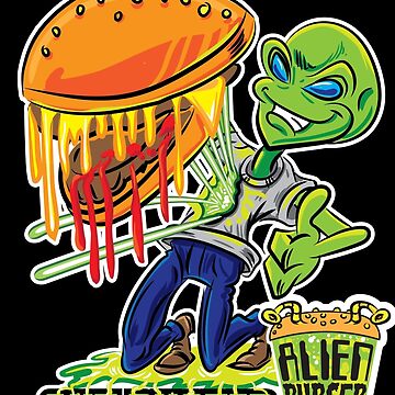 "Gut Buster Alien Burger by eShirtLabs" Poster for Sale by eShirtLabs ...
