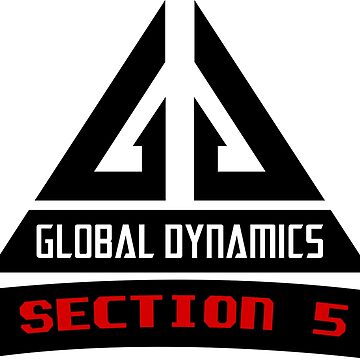 "Global Dynamic Section 5 Red" Sticker for Sale by PirateOwl | Redbubble