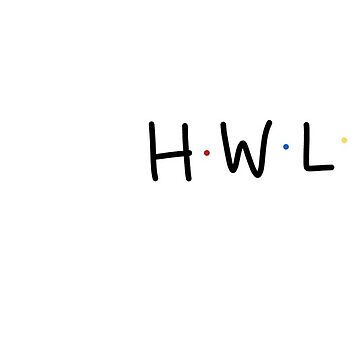 "HWLF" Sticker for Sale by janaestickers15 | Redbubble