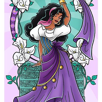 "Gypsy Princess Art Nouveau" Sticker for Sale by PaolaTosca | Redbubble