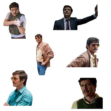 "Javier Peña sticker pack" Sticker for Sale by llebpmac | Redbubble