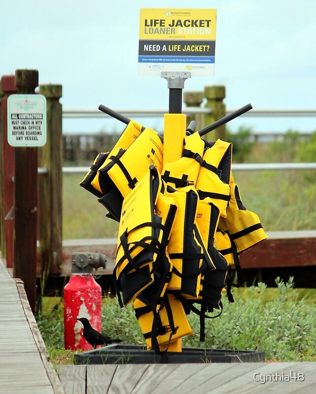 "Life Jacket Station" by Cynthia48 | Redbubble