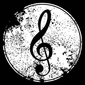 "Grunge retro music note" Poster for Sale by Dankio | Redbubble