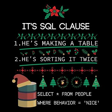 "SQL Clause Christmas, beautiful gift for developer, programmer" Socks ...