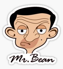 Mr Bean Cartoon Stickers | Redbubble
