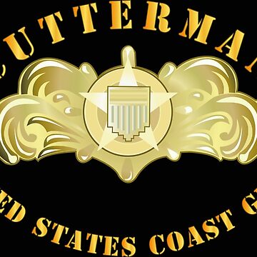 "USCG - Cutterman Badge - Officer - Gold" Essential T-Shirt for Sale by ...