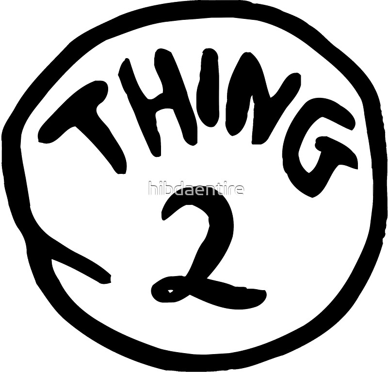 Thing 1 and 2: Stickers | Redbubble