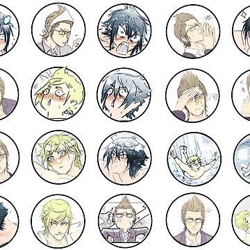 "Expression stickers - ffxv" Sticker for Sale by thwippersnapple ...