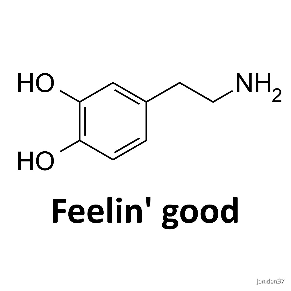 "Dopamine - The feel good molecule" by jamden37 | Redbubble